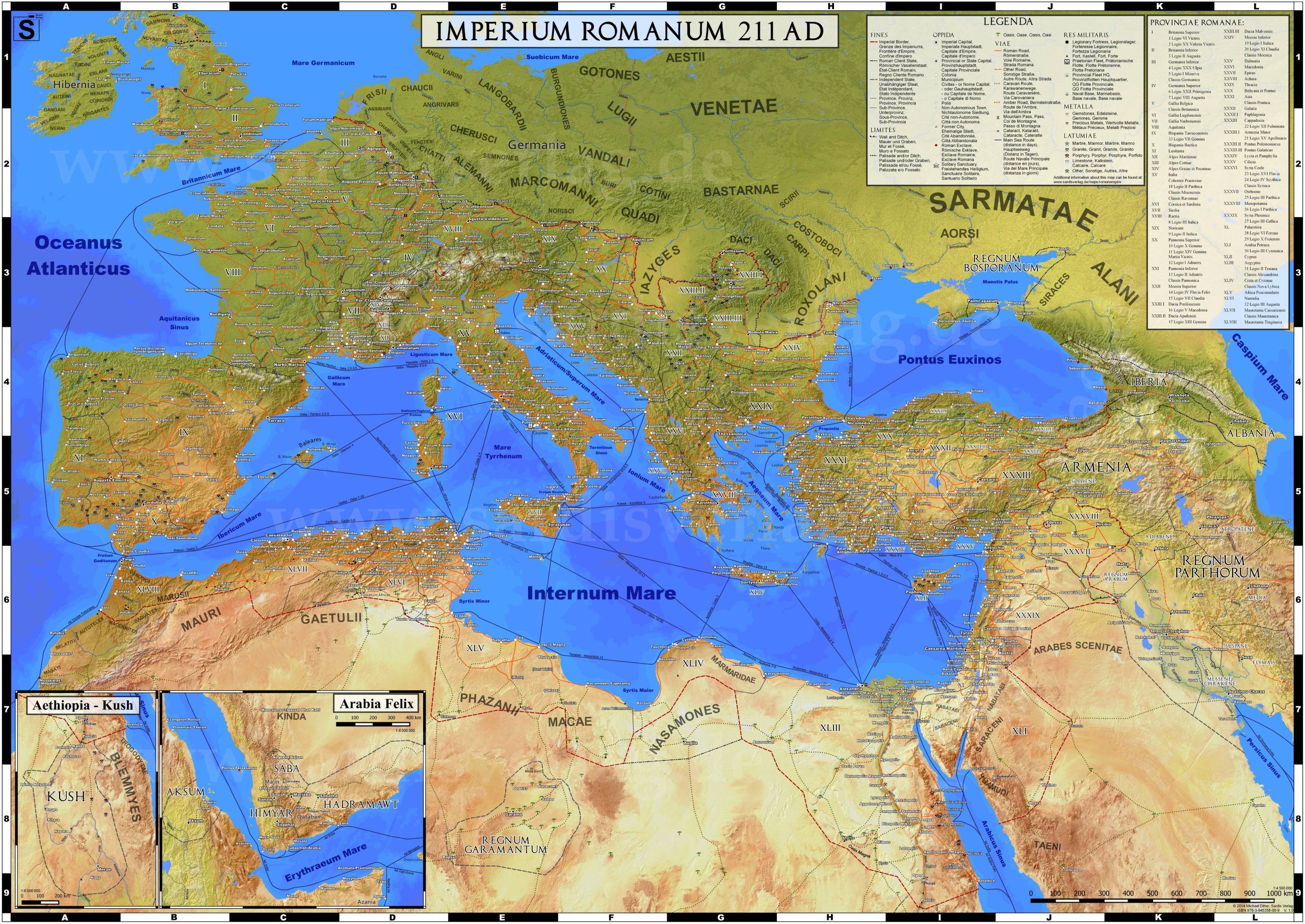 Harta Daciei fracturată de Imperiul Roman, începând cu anul 211 d.Hr ...